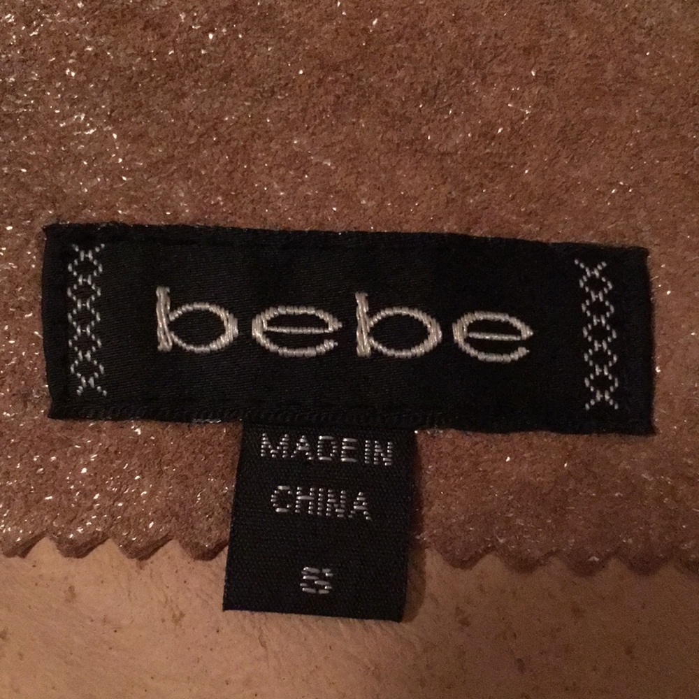Bebe Tan Leather Jacket - Gem